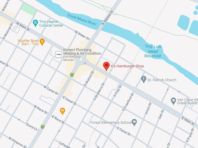 K's Hamburger Shop 10 map