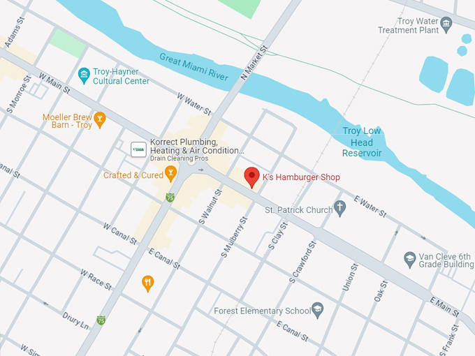 k's hamburger shop 11 map