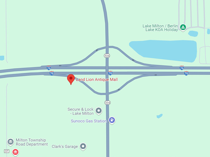 land lion antique mall 10 map