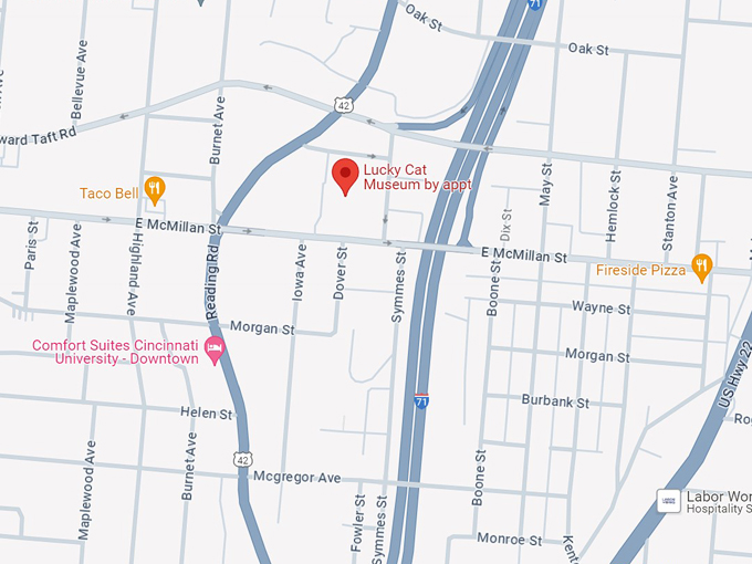 lucky cat museum 10 map