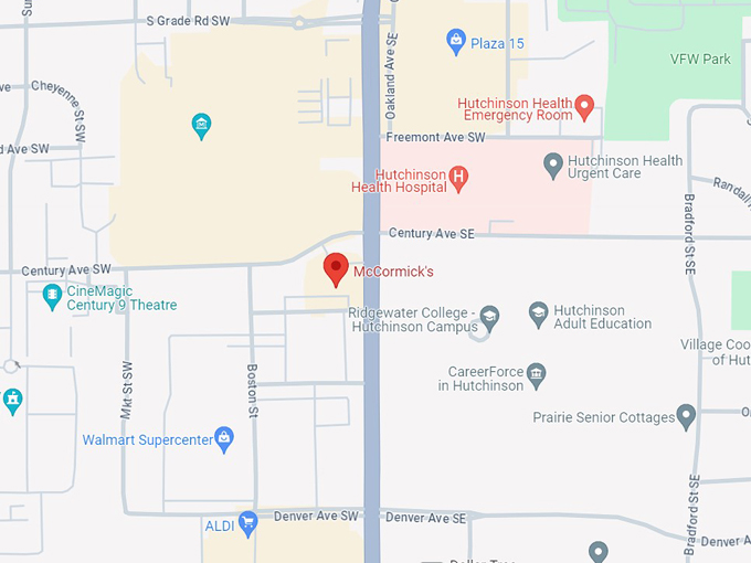 McCormick's Family Restaurant 10 map