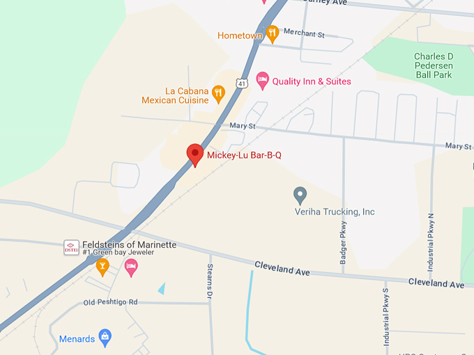 Mickey-Lu Bar-B-Q 10 Map