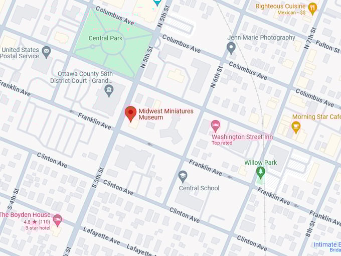 midwest miniatures museum 10 map