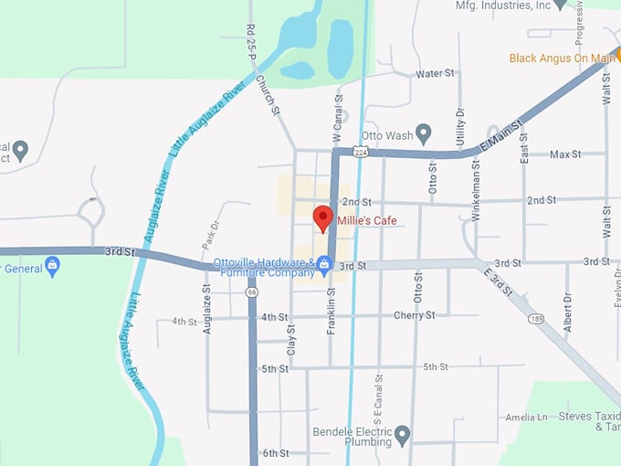 millie's cafe 10 map