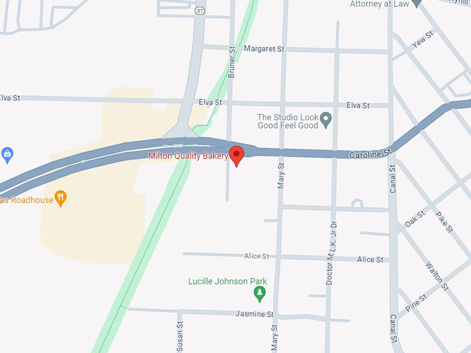 Milton Quality Bakery 10 map