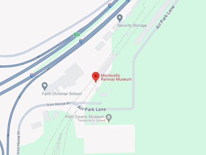 monticello railway museum 10 map