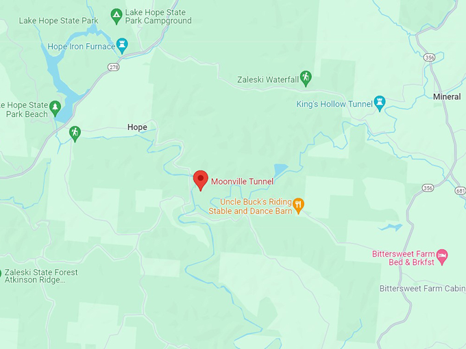 moonville tunnel 10 map