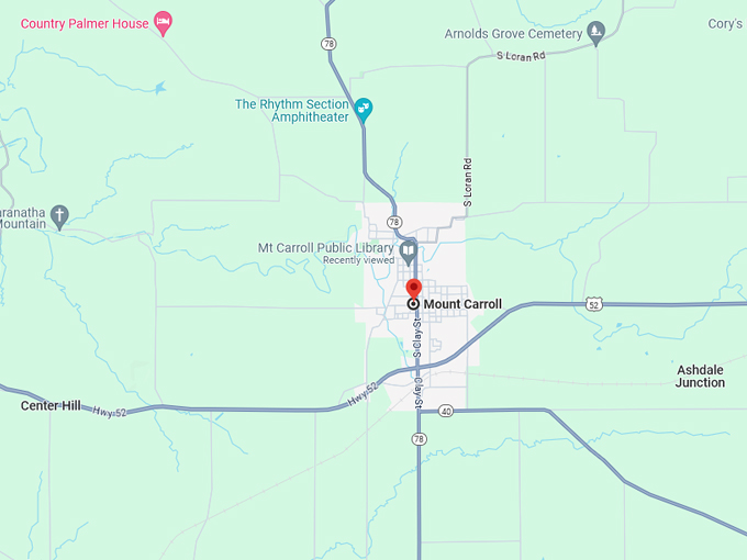 Mount Carroll 10 Map