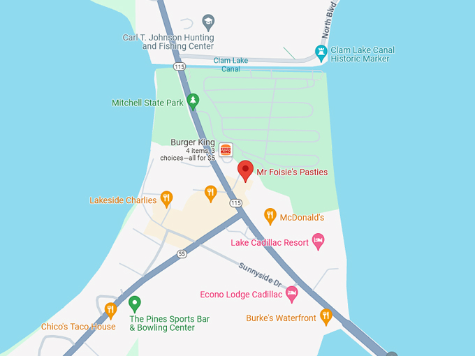 Mr. Foisie&rsquo;s Pasties 10 Map