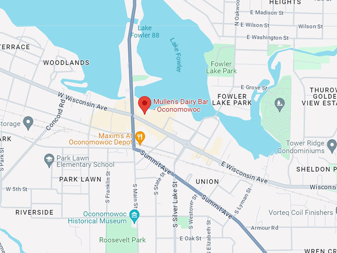 mullen's dairy bar 10 map