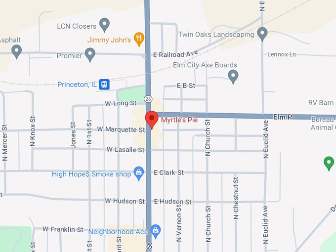 myrtle's pie map