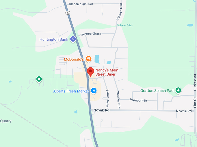 nancy's main street diner 10 map