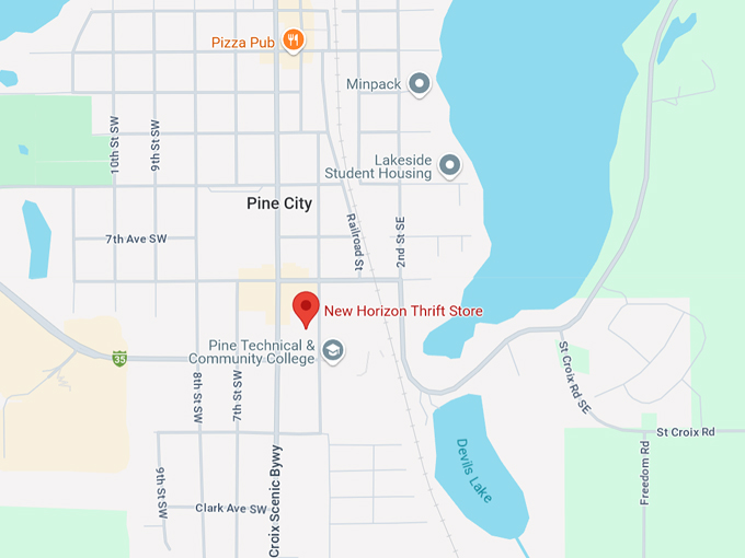 new horizon thrift store 10 map