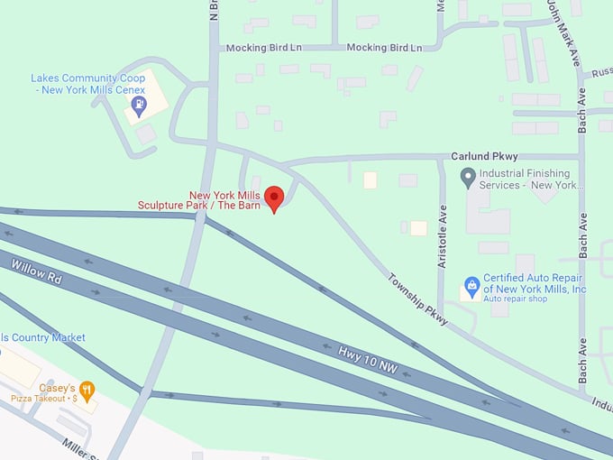 new york mills sculpture park the barn 10 map