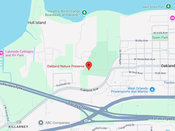 oakland nature preserve 10 map