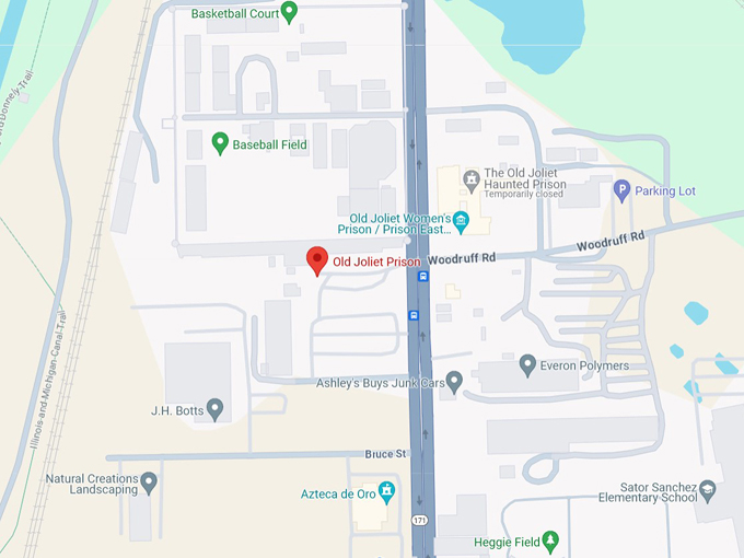 Old Joliet Prison 10 Map