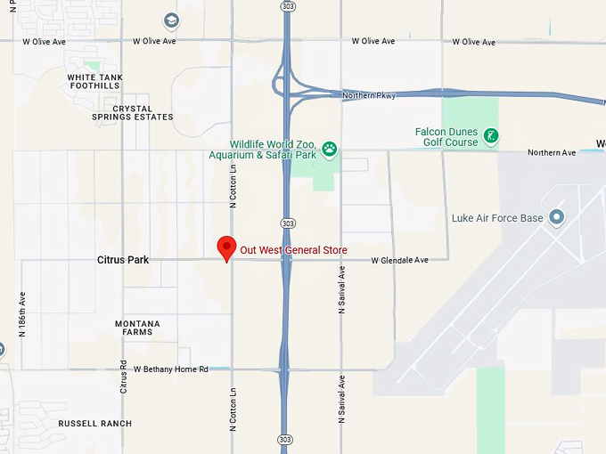 out west general store 10 map