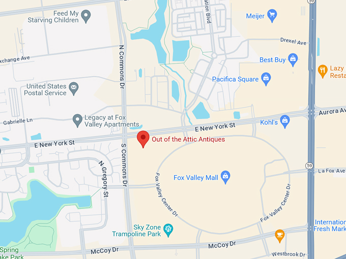 out of the attic antiques 10 map