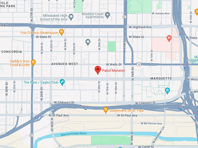 Pabst Mansion 10 Map