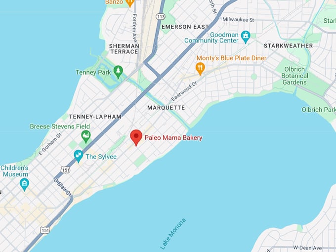 Paleo Mama Bakery 10 Map