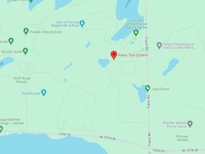 Palos Trail System map