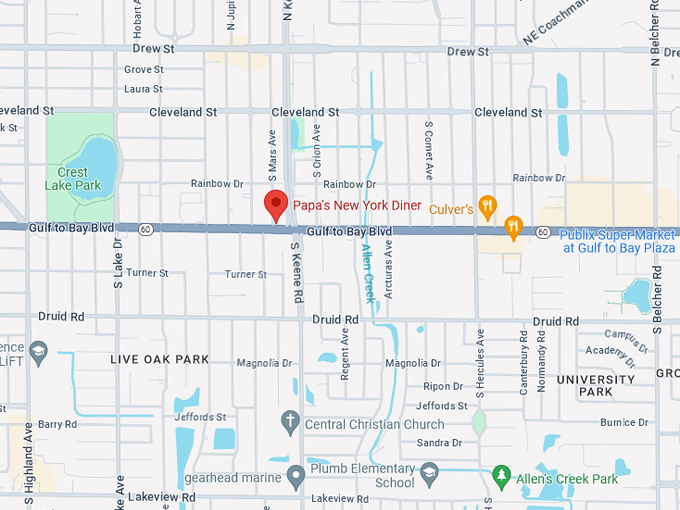 Papa's New York Diner 10 Map