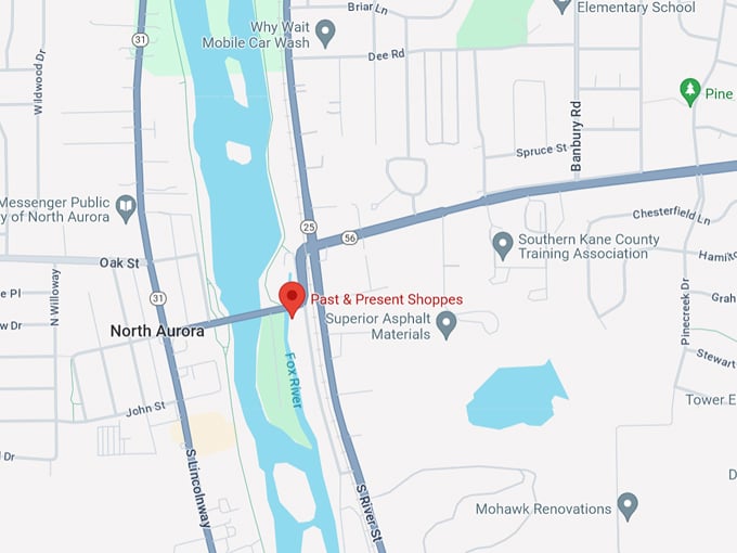 past & present shoppes 10 map