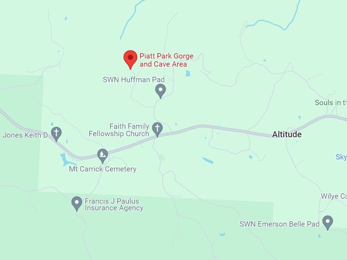 piatt park gorge 10 map