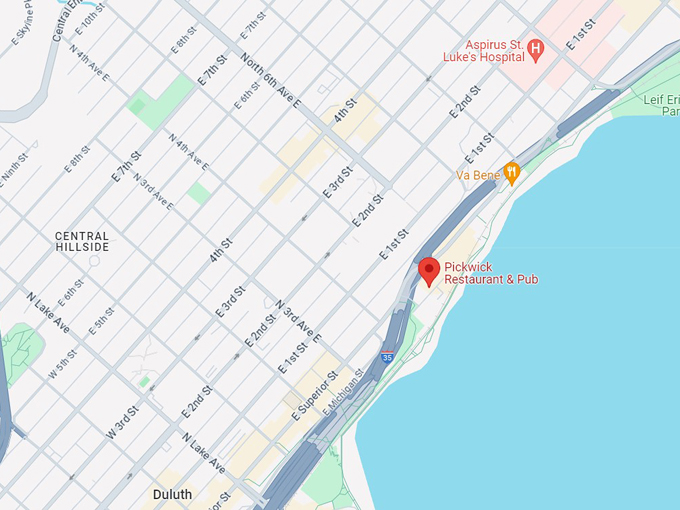 pickwick restaurant & pub 10 map