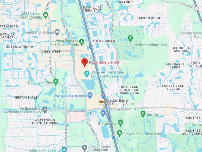 Pizza Gallery & Grill 10 map