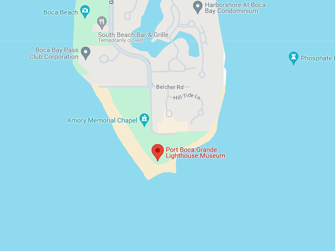 Port Boca Grande Lighthouse Museum 10 Map