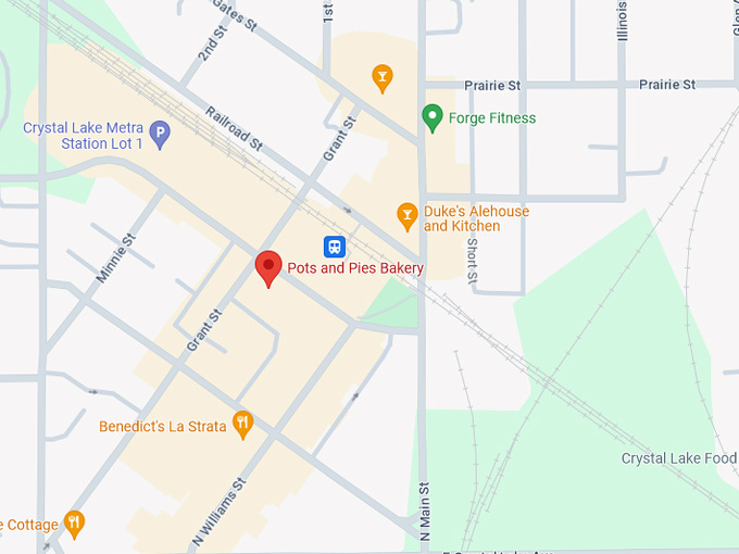 Pots and Pies Bakery 10 Map