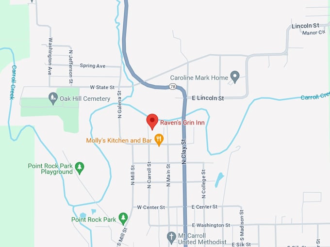 raven's grin inn 10 map