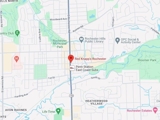 Red Knapp's Dairy Bar 10 Map