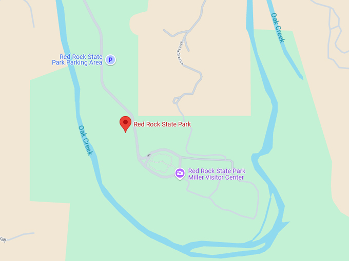 red rock state park 10 map