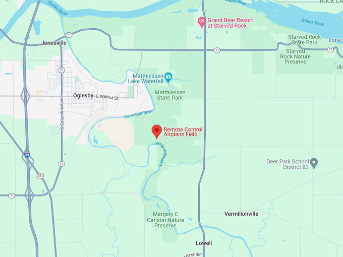 Remote Control Airplane Field Map