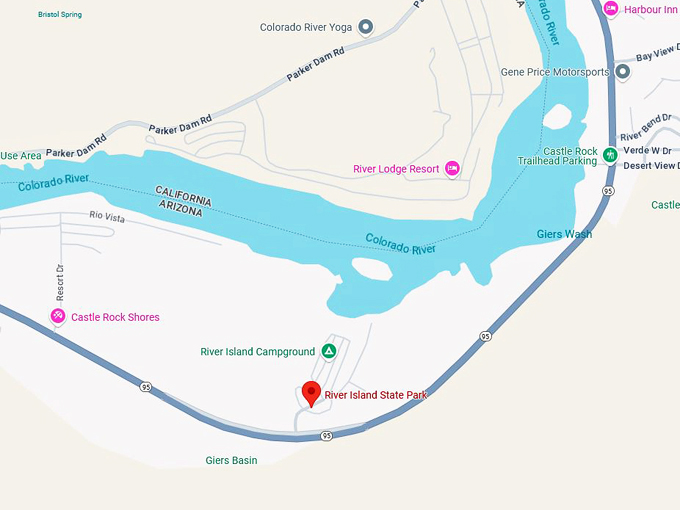 river island state park 10 map