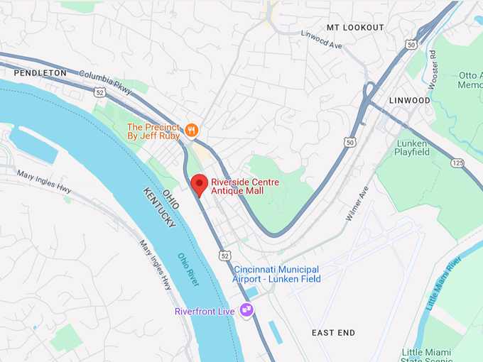 riverside centre antique mall 10 map