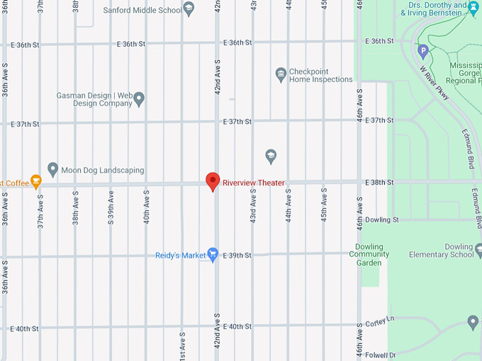 Riverview Theater 10 Map