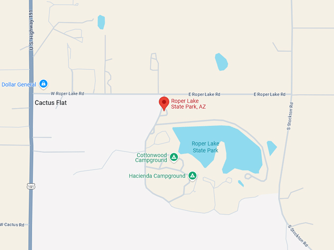 roper lake state park 10 map