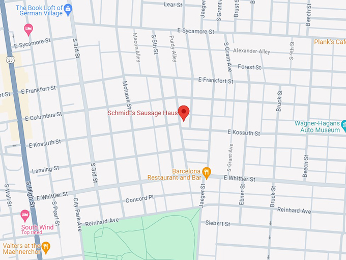 Schmidt&rsquo;s Sausage Haus 10 map