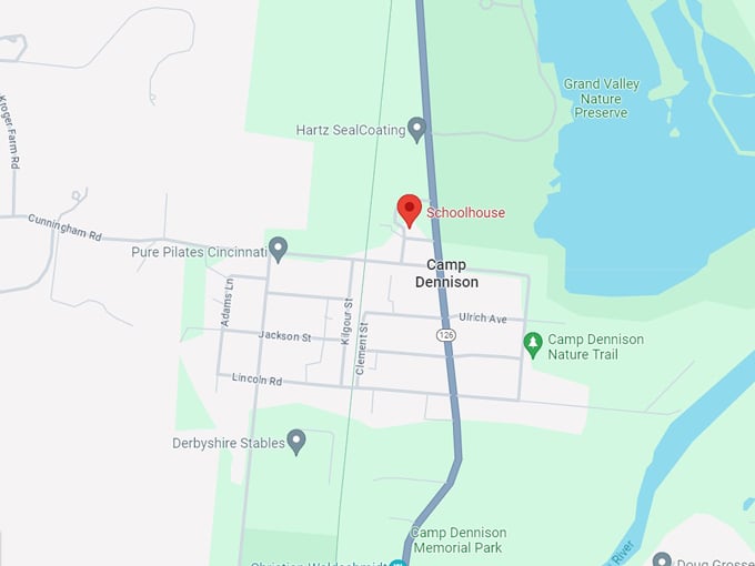 Schoolhouse Restaurant 10 map