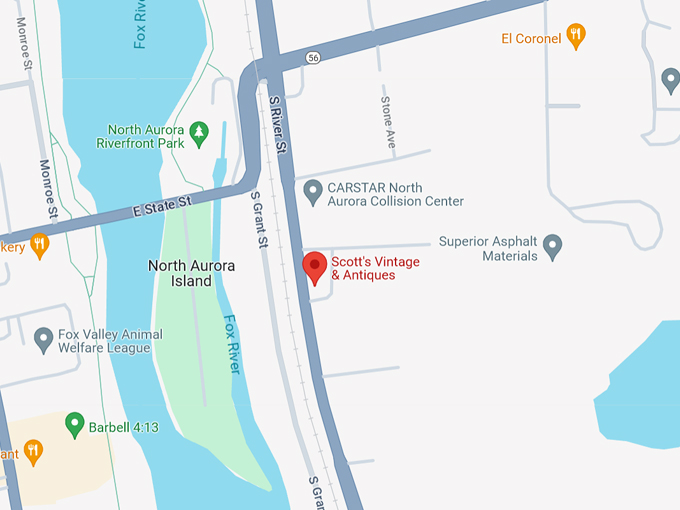 scott's vintage & antiques 10 map