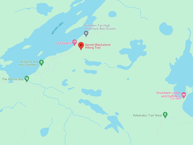 secret blackstone hiking trail 10 map