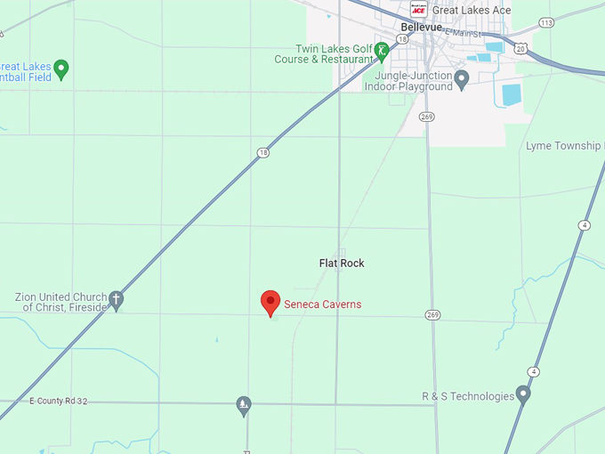 seneca caverns 10 map