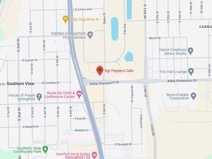 Sgt. Peppers Cafe Map