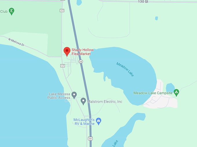 shady hollow flea market 10 map