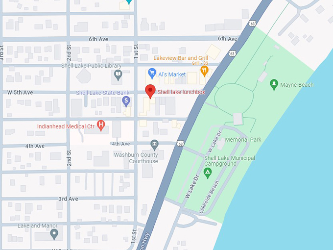shell lake lunchbox 10 map
