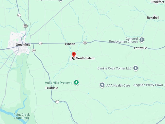 south salem, oh 10 map