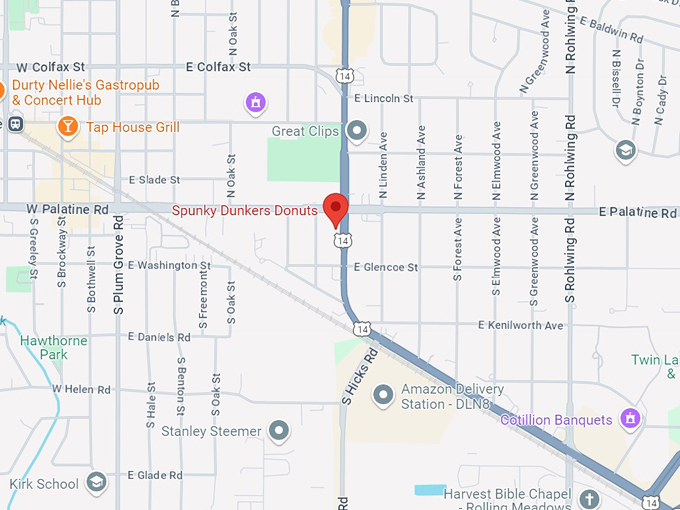 spunky dunkers donuts 10 map